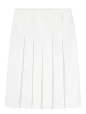 A.p.c. Pleated Mini Skirt - White