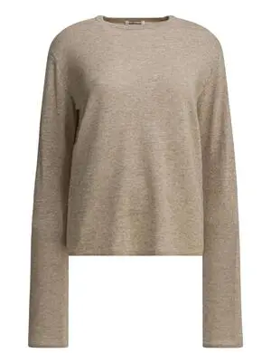 Auralee Cashmere Blend Crew Neck Knit Sweater - No