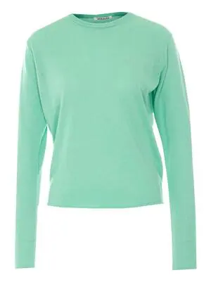 Auralee Cashmere Blend Crew Neck Knit Sweater - No