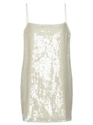 ROTATE BY BIRGER CHRISTENSEN Sequin Mini Dress - Nude