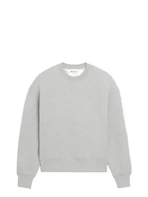Ami Crewneck Sweatshirt With Embroidered Heart Logo - White