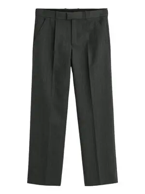 Our Legacy Slack Pleated Straight-leg Pants - Black