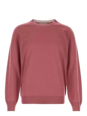 Brunello Cucinelli Long Sleeve Knitted Sweater - Pink