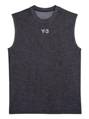 Y3 Mercedes Amg Petronas Logo Tank Top - Black/light Gray