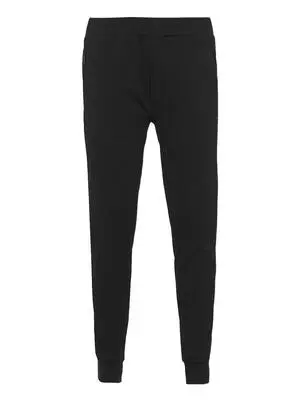 Prada Triangle-logo Elasticated Waistband Trousers - Black