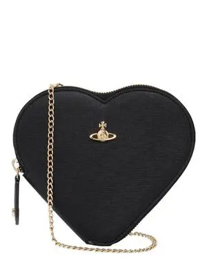 VIVIENNE WESTWOOD Heart Crossbody Bag - Black