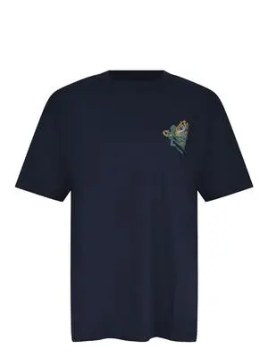 Etro Pegaso Embroidered T-shirt - Blue