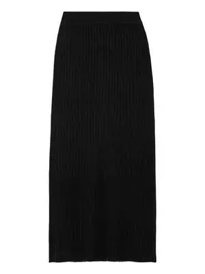 Arch4 Ribbed Knit Maxi Skirt - Black