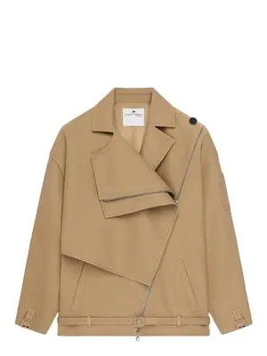 COURREGES Short Zip Trench Coat - Hazel