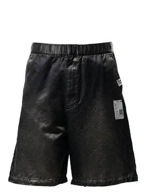 Mihara Yasuhiro Sun Faded Satin Shorts - Black