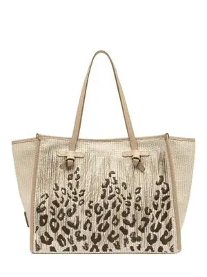 GIANNI CHIARINI Double-handle Shoulder Bag - Sabbia