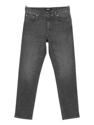 Zegna Belt Loop Jeans - Black