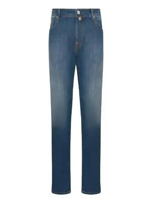 Jacob Cohen Jeans With Whiskering Effect - Blue