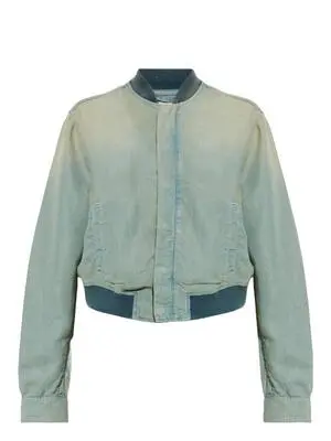 DIESEL® Long Sleeve Bomber Jacket - Gray