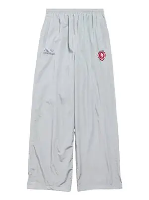Balenciaga Logo Patch Wide-leg Sweatpants - New Grey