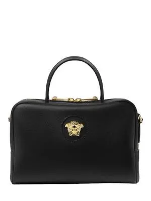 Versace La Medusa Top Handle Bag - Black/gold