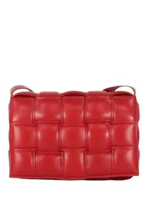 Bottega Veneta Padded Cassette Leather Shoulder Bag - Red