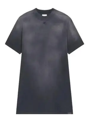 COURREGES Solarized T-shirt Dress - Black