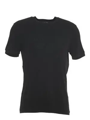 GIORGIO ARMANI Black Logo Detail T-shirt