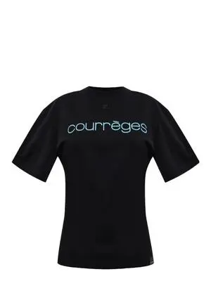 COURREGES Short Sleeve T-shirt - Black