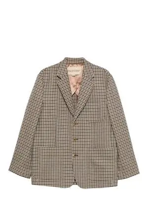 Valentino Garavani Check Blazer - Nude