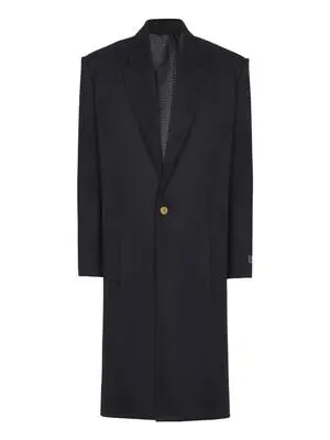 BALMAIN Balmain Oversized Wool And Cashmere Coat