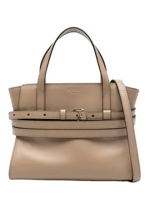 Moschino Buckled Shoulder Strap Handbag - Brown