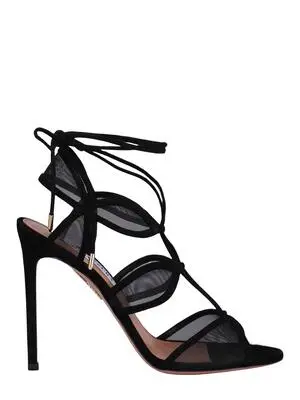 AQUAZZURA Strappy Stiletto Sandals - Black