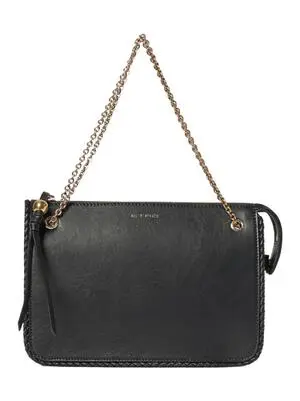 Etro Chain Strap Leather Clutch Bag - Black