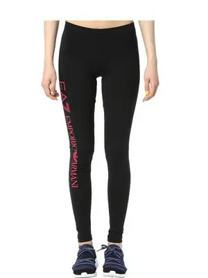 EA7 Logo Details Leggings - Black