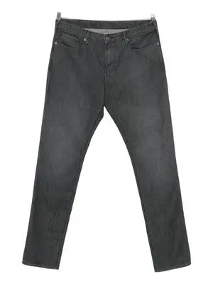 Emporio Armani Logo Plaque Jeans - Grey