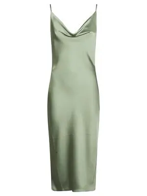 Norma Kamali Cowl Neck Sleeveless Dress - Gray