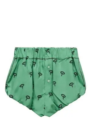 Marni Silk Twill Bloomers - Jade