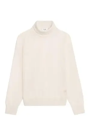 Celine Fine Wool Turtleneck Sweater - Off White