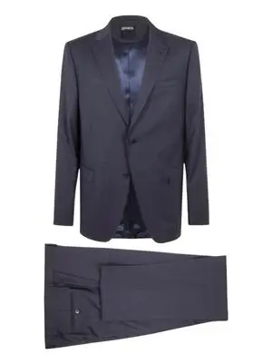 Zegna Single-breasted Suit Set - Black