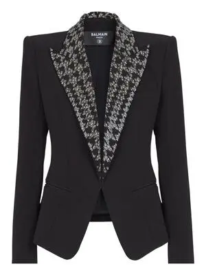 Balmain Embroidered Six-button Jacket - Black