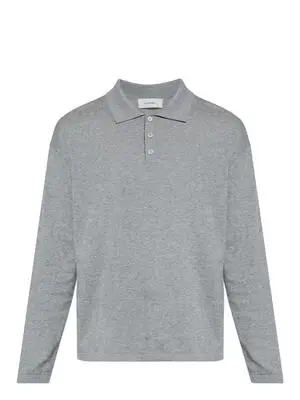 LISA YANG Lowen Polo Knitted Sweater - Deep Cloud