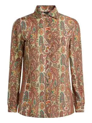 Etro Paisley Print Shirt - Brown
