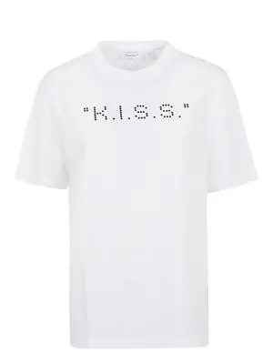 Off-White Crewneck Short-sleeved T-shirt - White