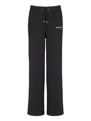 Balmain Jersey Joggers With Drawstring Waist - Black