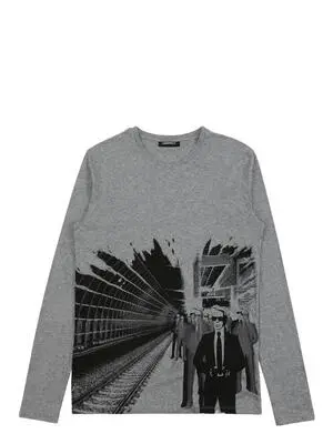 Karl Lagerfeld Printed T-shirt - Gray