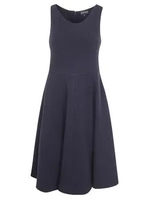 Emporio Armani Textured Sleeveless Dress - Black