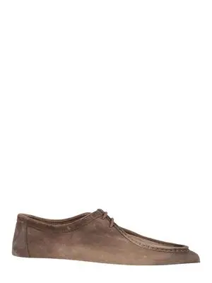 DOUCAL'S Moccasin-style Lace-up Sneakers - Brown