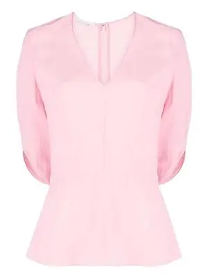 Stella McCartney Melody Peplum Blouse - Pink