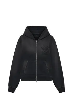 Amiri Ma Quad Zip-up Hoodie - Black
