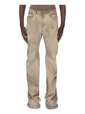 Rick Owens Washed Bootcut Jeans - Taupe