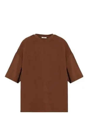 ENTIRE STUDIOS Oversized Crew Neck T-shirt - Brown