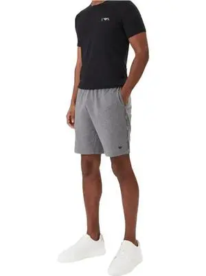 Emporio Armani Logo Drawstring Shorts - Grey