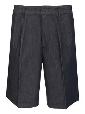 EMPORIO ARMANI Emporio Armani Pleated Denim Shorts