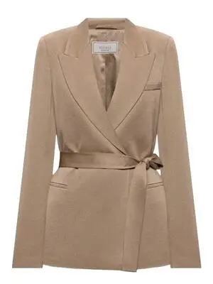 Peserico Belted Lapel Blazer - Brown